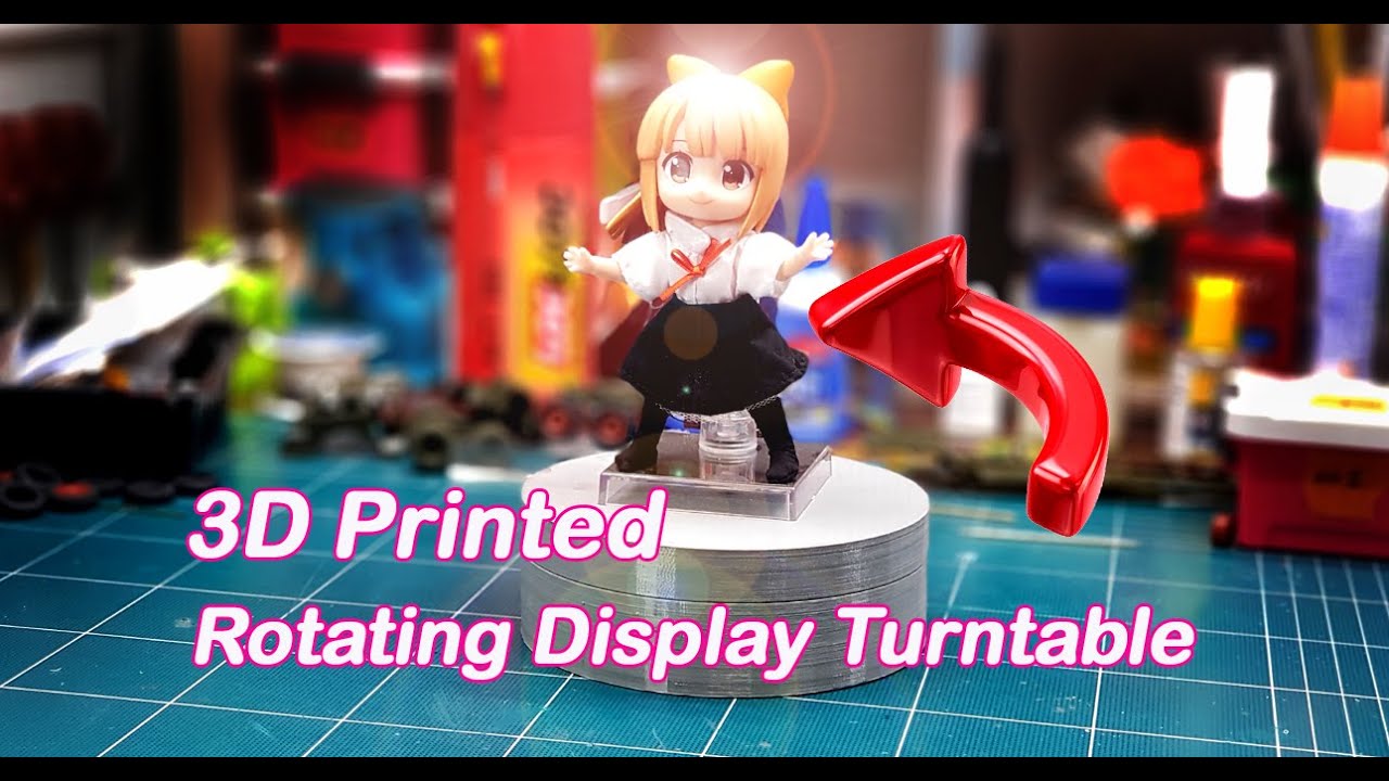 3D printed Rotating Display Turntable - YouTube