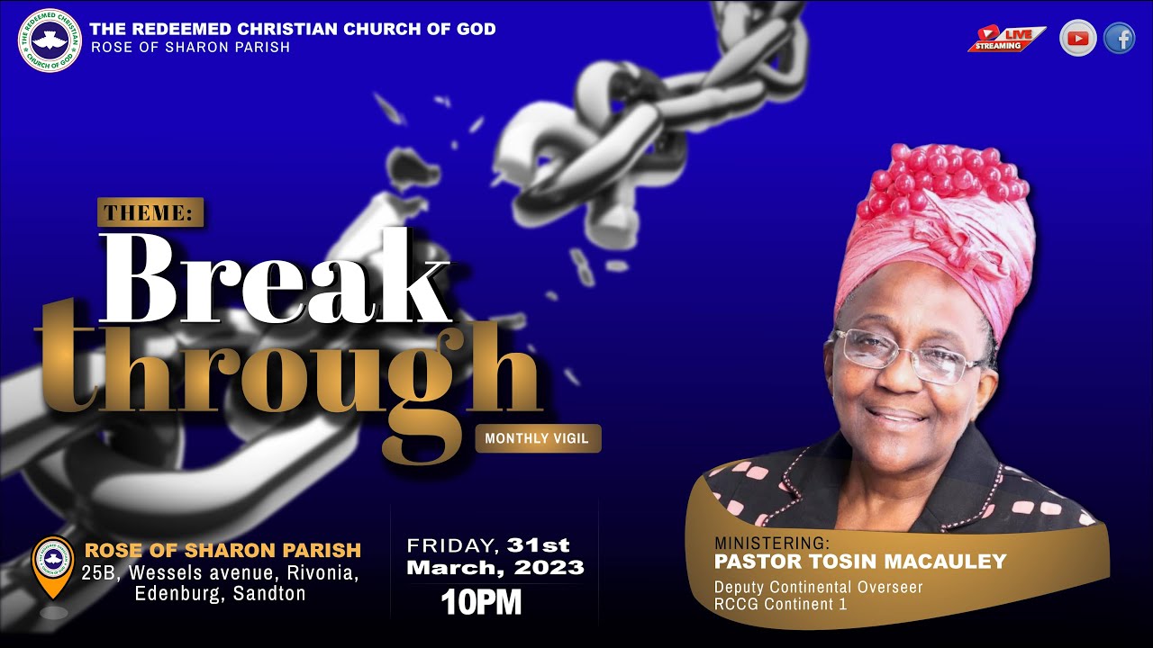 RCCG ROS MONTHLY VIGIL. 31ST -MARCH-2023. - YouTube