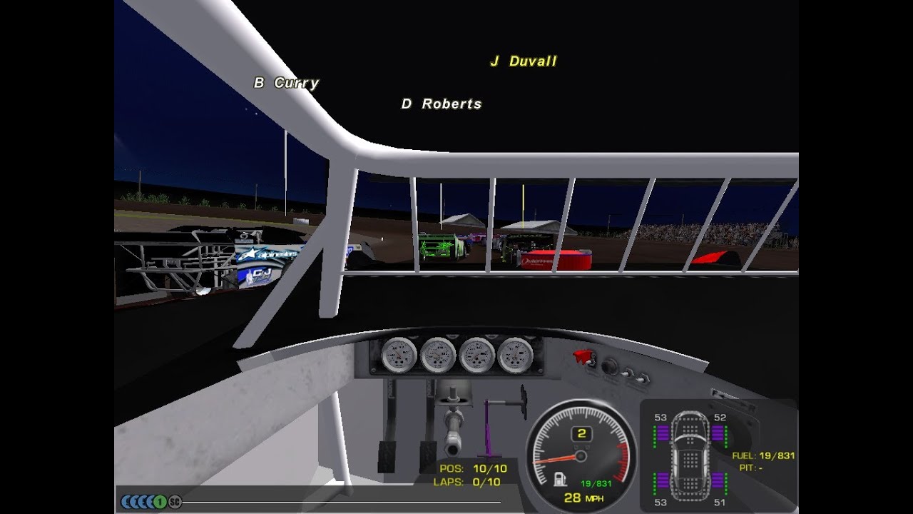 rFactor Dirt Late Model Race - YouTube