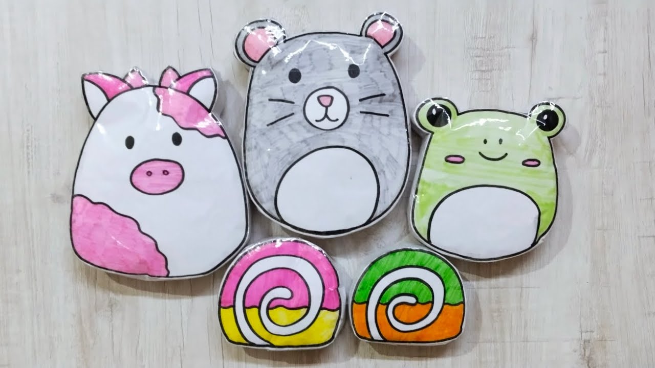 ️ Paper Craft 😯 Squishy Toys 😍 | Handmade Paper Squishy 💖 | Kashish ...