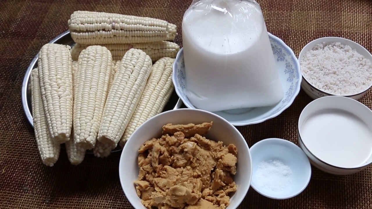 Asian At Home, Making Corn Dessert, Cambodian Homemade Dessert - YouTube