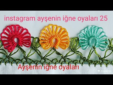 159.model Farklı şekilde yapılan pır pır iğne oyası modeli anlatımlı yapılışı 📣
