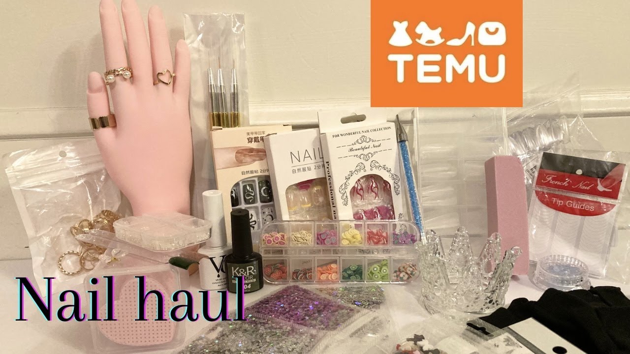 HUGE NAIL SUPPLIES HAUL FROM TEMU // SUPER AFFORDABLE NAIL ART - YouTube