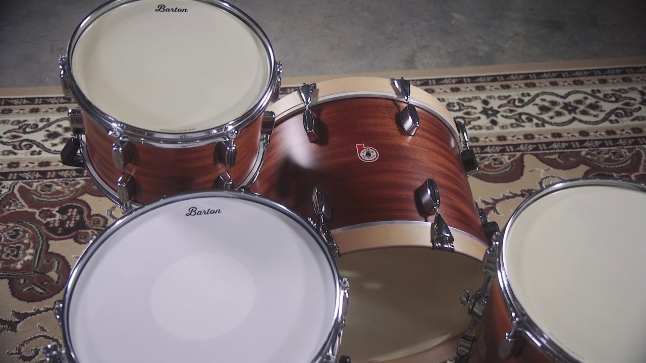 Barton Vintage Mahogany Drums - YouTube