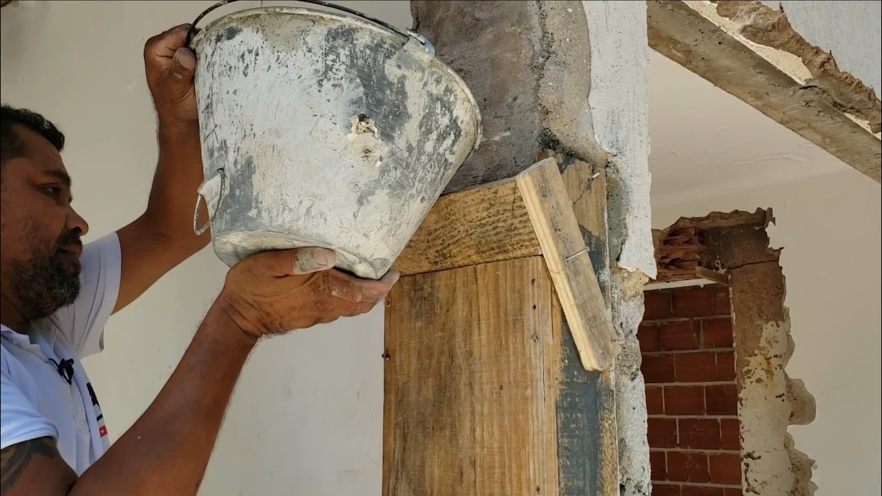 recuperação estrutural feito com graute,aprenda o segredo - YouTube