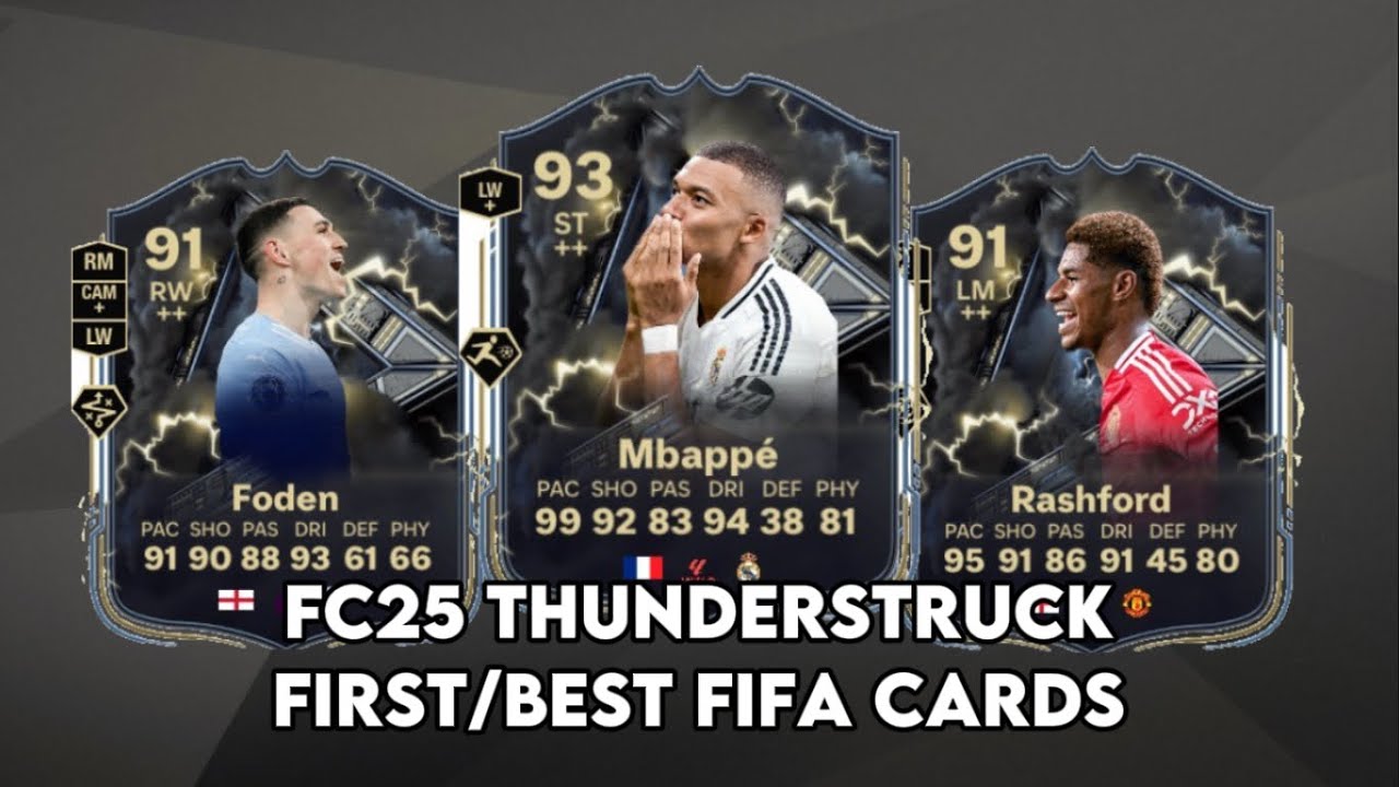 FC25 Thunderstruck First/Best FIFA Cards! ⚡️ - YouTube