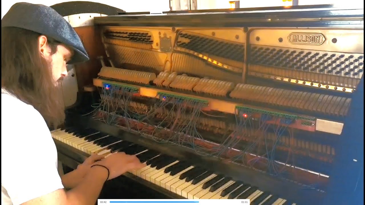 I found this strange piano in an art gallery in Thailand - YouTube