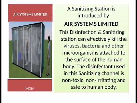 AIR SYSTEMS SANITIZING STATION TO FIGHT CORONAVIRUS INFECTION - YouTube