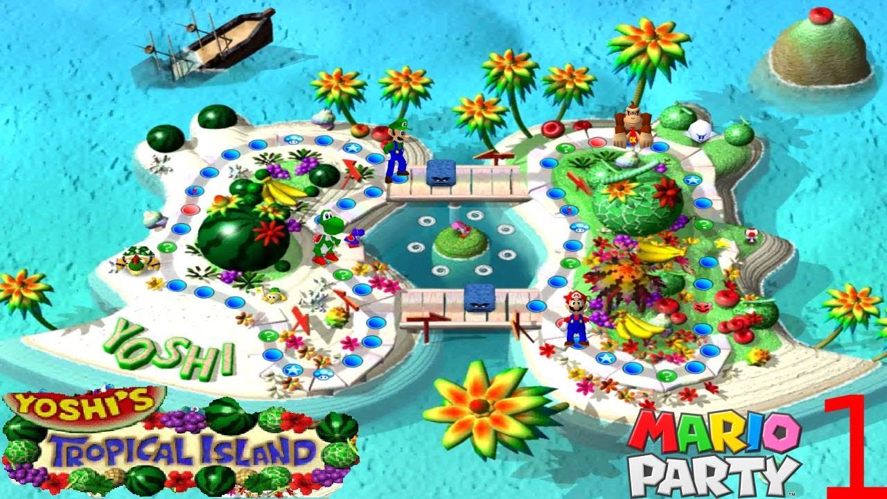 mario party 1 Yoshi's Tropical Island. - YouTube