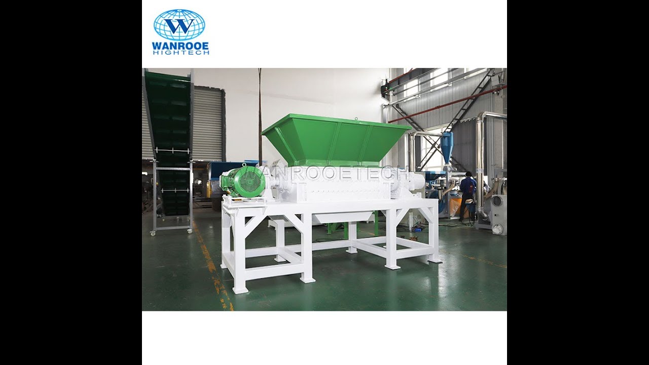 100-3000kg/h Waste Fiber Shredder Fiber Cutting Machine Fabric Shredder ...