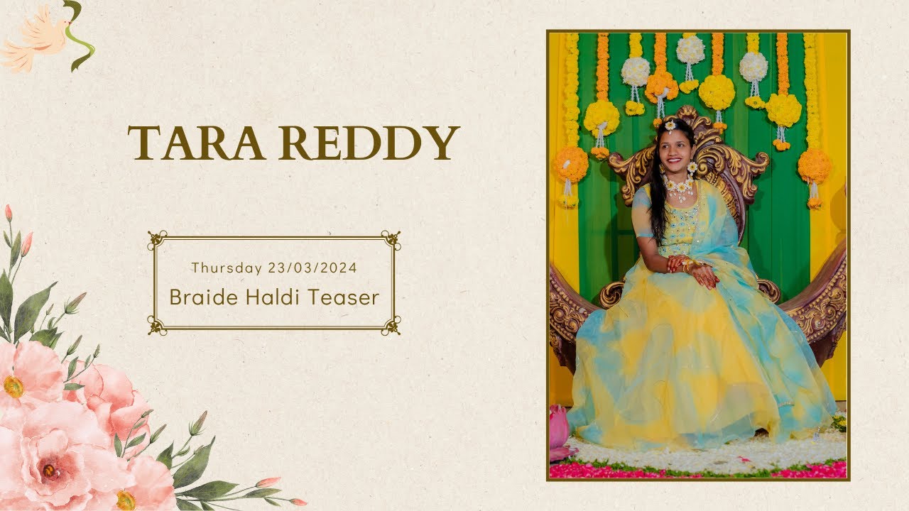 Tara reddy Haldi Teaser - YouTube