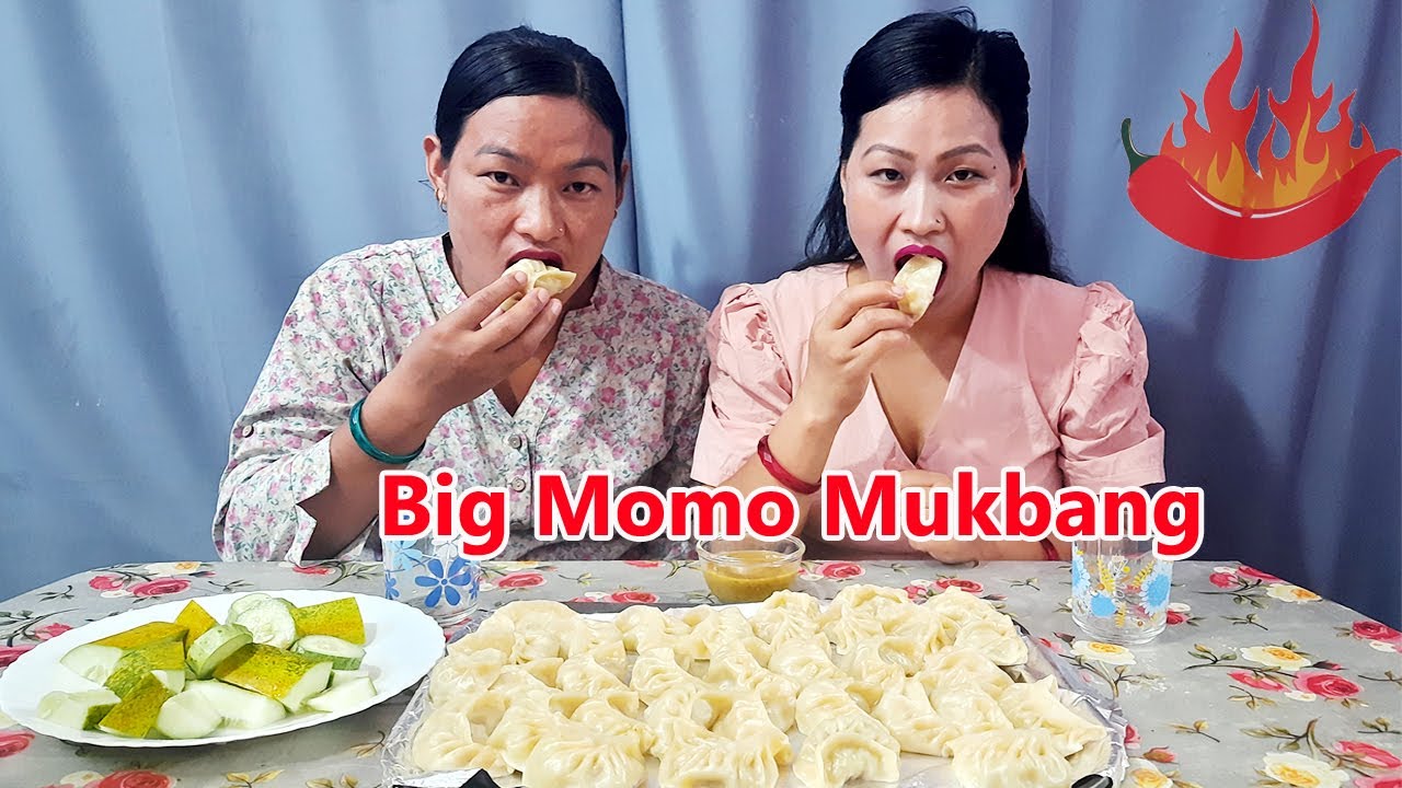 Chicken momos Recipe|Chicken Momo Mukbang| Nepali Mukbang | - YouTube