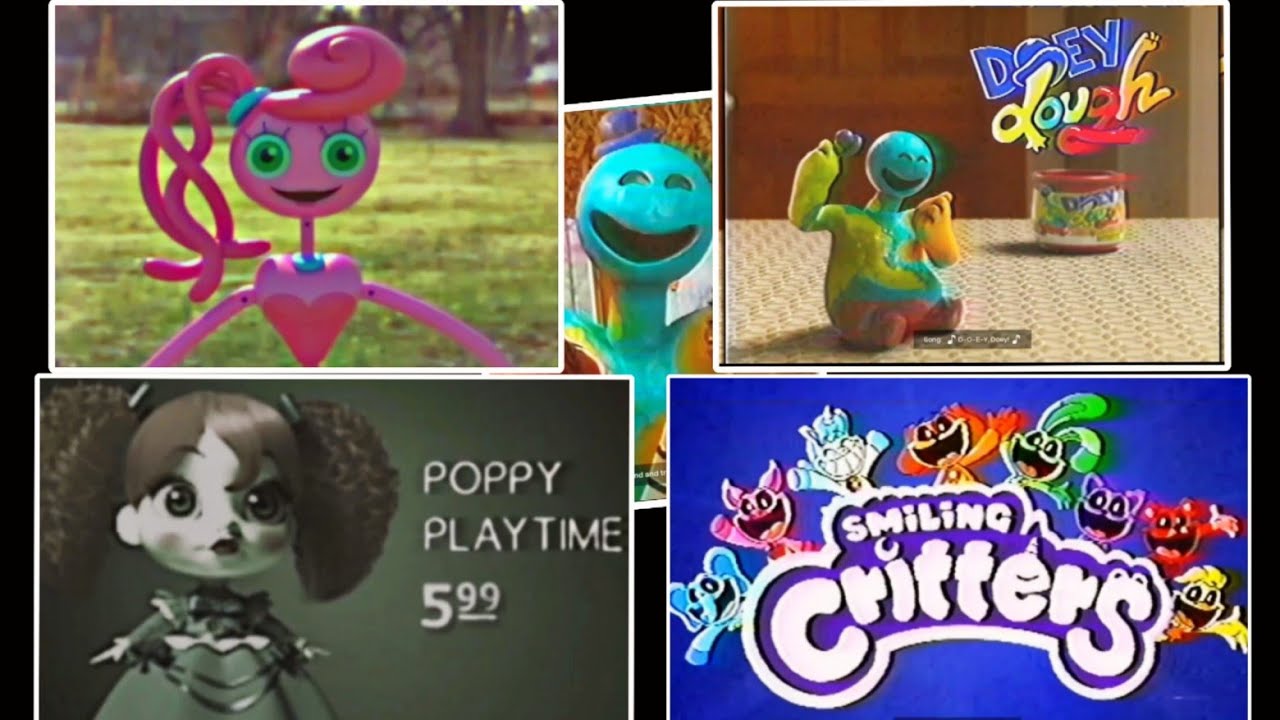 Poppy Playtime Chapter 1 to 4 - All Intro Commercial Jingle VHS - YouTube