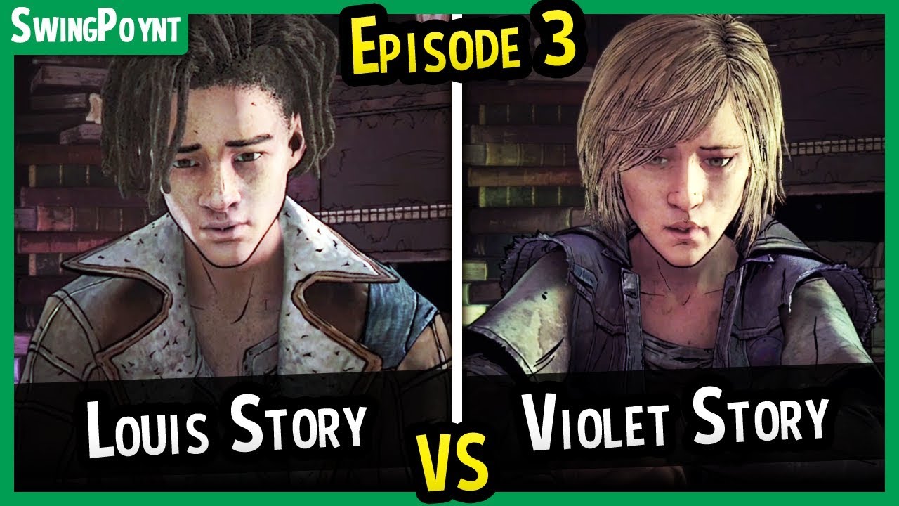 Louis Story VS Violet Story Arrival - The Walking Dead The Final Season ...