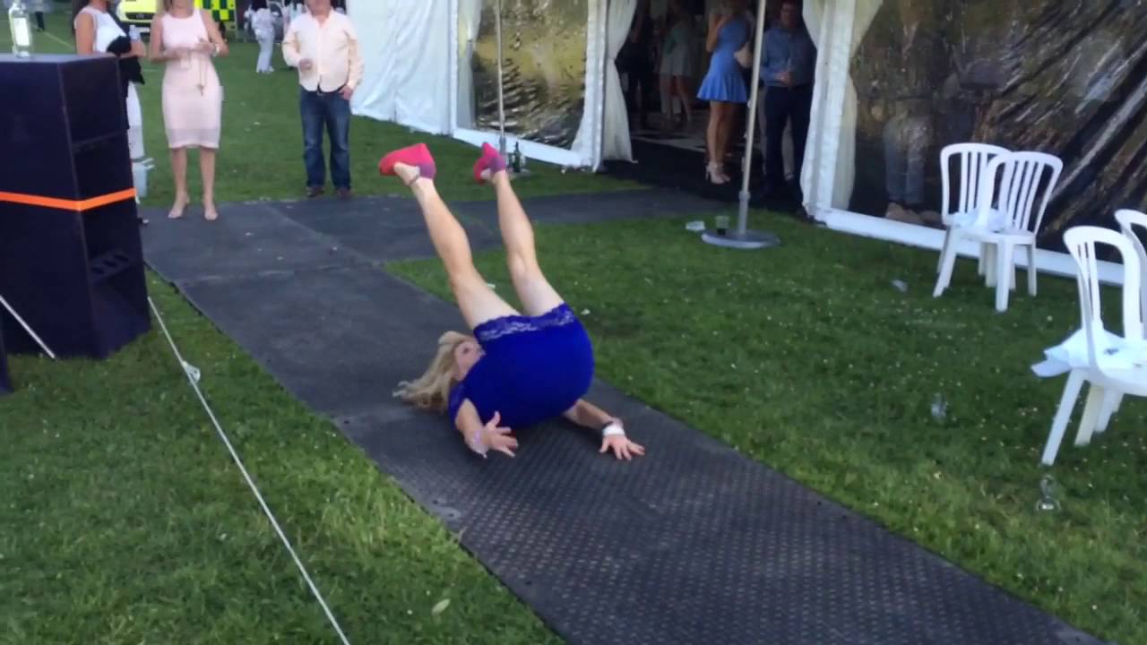 Woman crazy dancing in Cardiff - YouTube