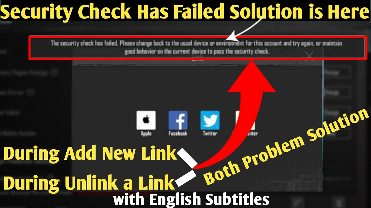 How to Fixed The Security Check Has Failed Please Change Back to Usual ...