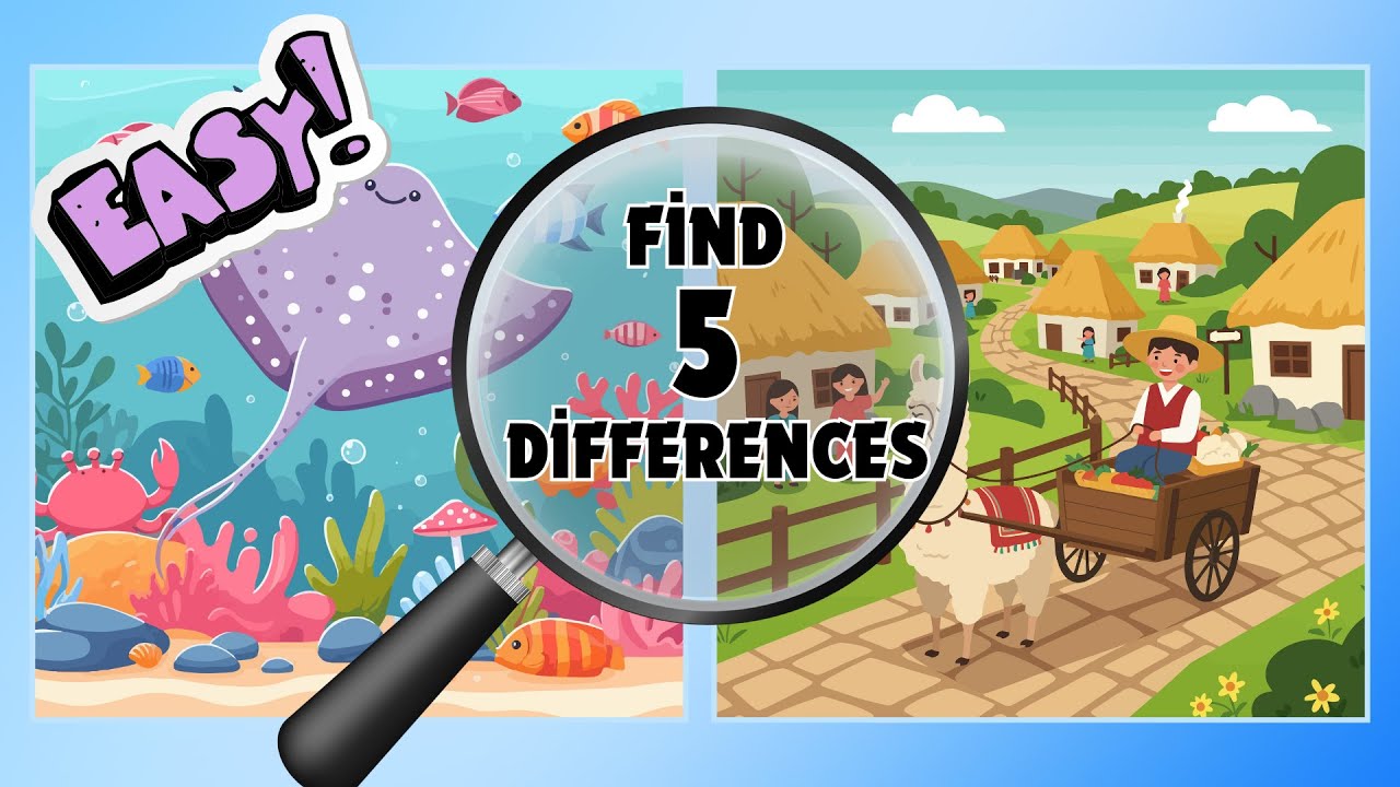 Find 5 Differences Game | Spot The Difference Challenge | #5 - YouTube