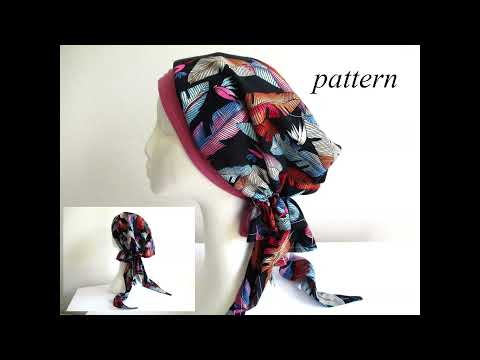 Chemo Alopecia Soft Headscarf With Elastic | Sewing Pattern & Photo Tutorial Links Below