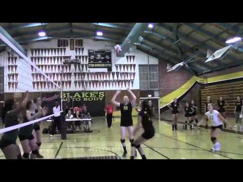 Volleyball Dump, Spike and Block - YouTube