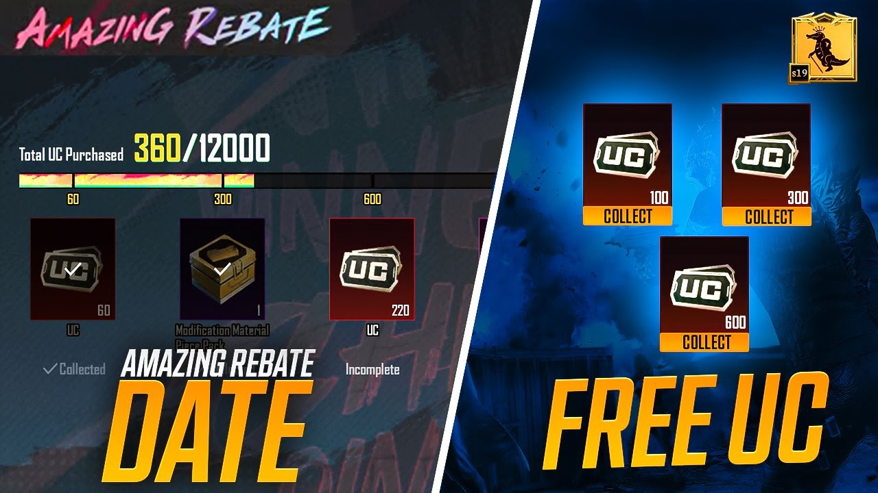 Next Amazing Rebate Pubg - Get Free 600 UC - Pubg UC Event - Amazing ...
