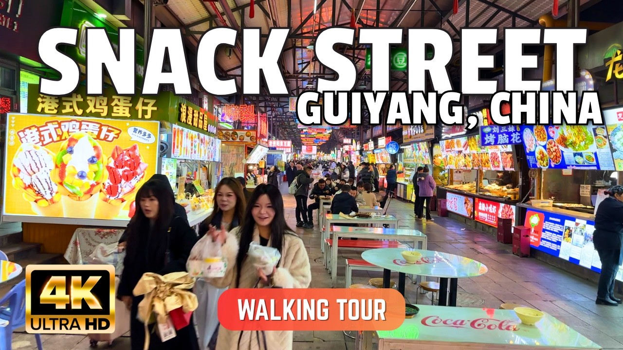 [4K] Walking Tour (With Commentary) Famous China Snack Market | Erqi Snack Street Market in ...