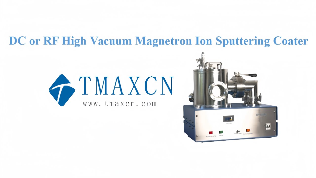 DC or RF High Vacuum Magnetron Ion Sputtering Coater - YouTube