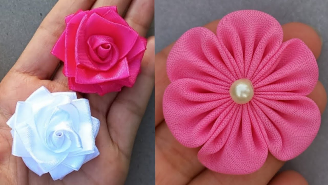 DIY: How to make an adorable fabric rose flower in just 8 minutes ...