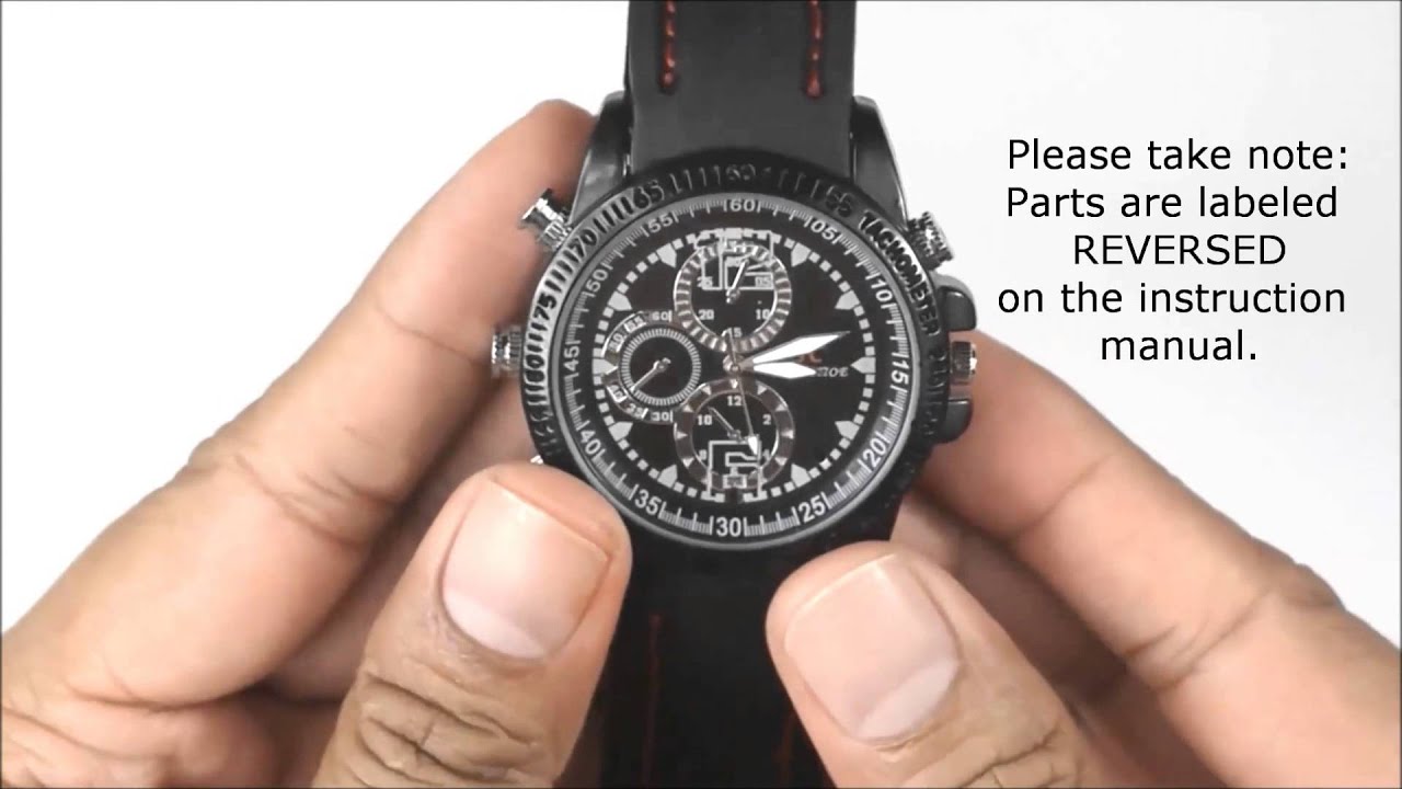Watch with Hidden Camera unboxing and instructional video - YouTube