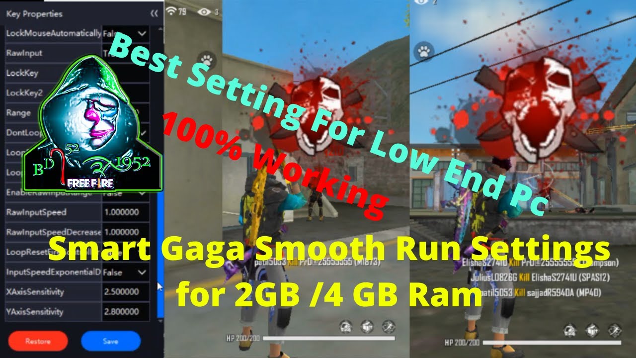 Smart Gaga Best Setting For Low End PC 2GB /4GB Ram - YouTube