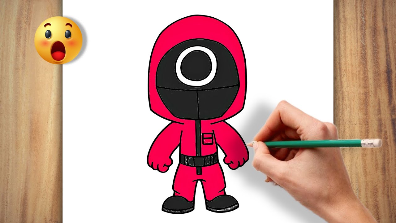 How To Draw Squid Game Guard - Easy Way To Draw - YouTube