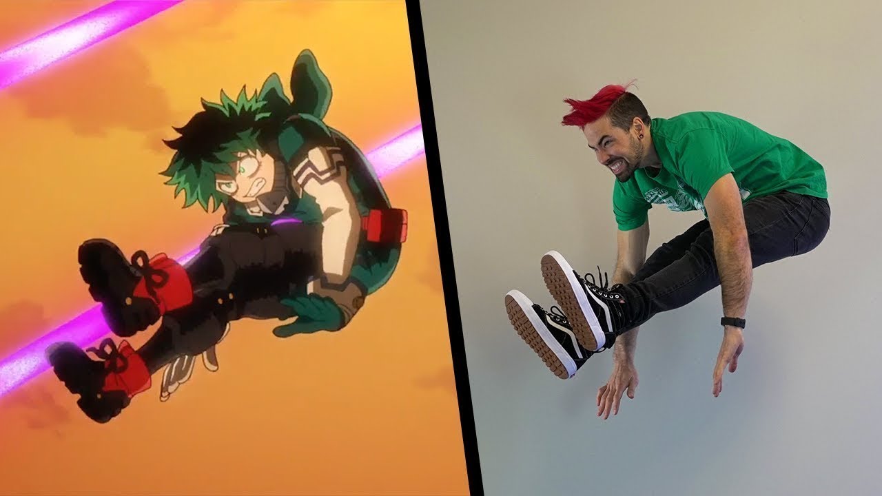 Stunts From My Hero Academia In Real Life - YouTube