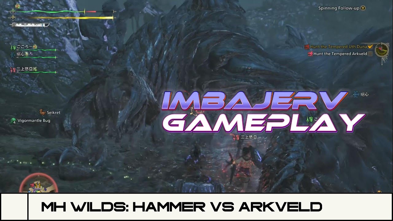 TEMPERED ARKVELD (Monster Hunter Wilds) - Hammer Gameplay - YouTube