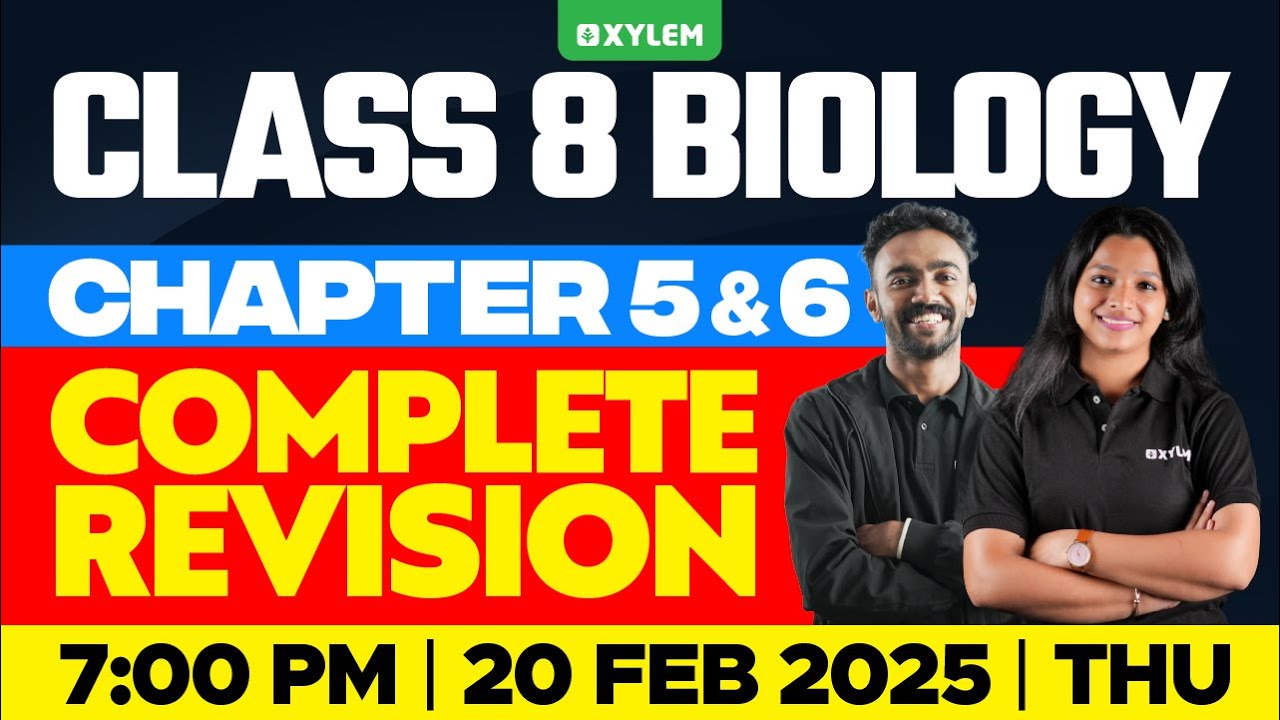 Class 8 Biology | Chapter 5 & 6 - Complete Revision | Xylem Class 8 ...