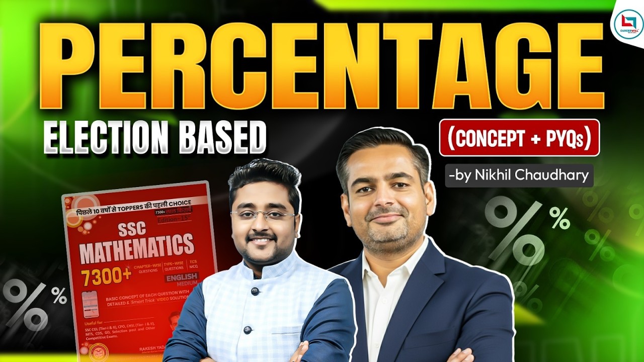 Maths Percentage Election Based Questions | Election Based Percentage ...