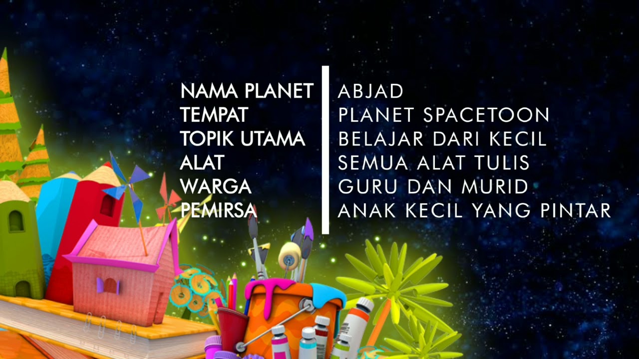 NEW LOOK Bumper Biography Abjad Planet SPACETOON INDONESIA - YouTube