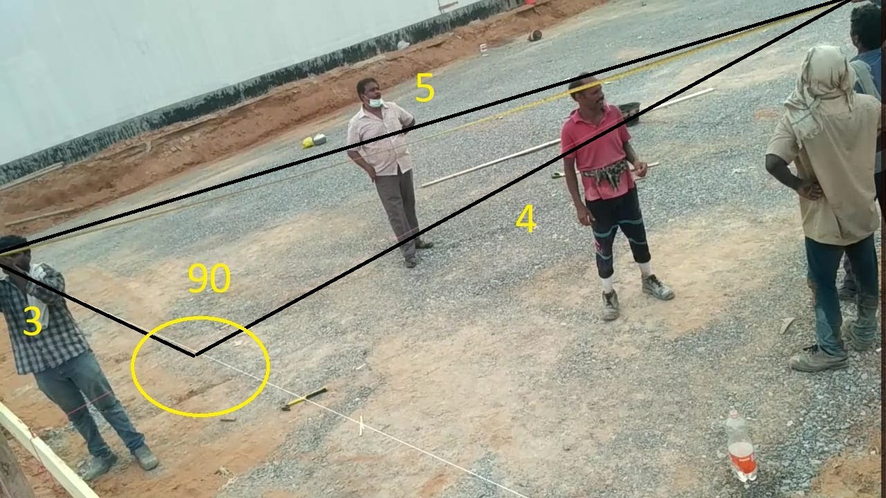 How To Make A Perfect Right Angle [3-4-5 Method] - YouTube