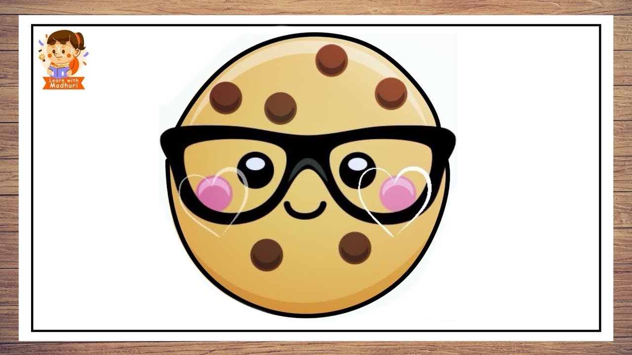 How to Draw a Cute Cookie Step-by-Step | Easy Drawing for Kids | Tori ...