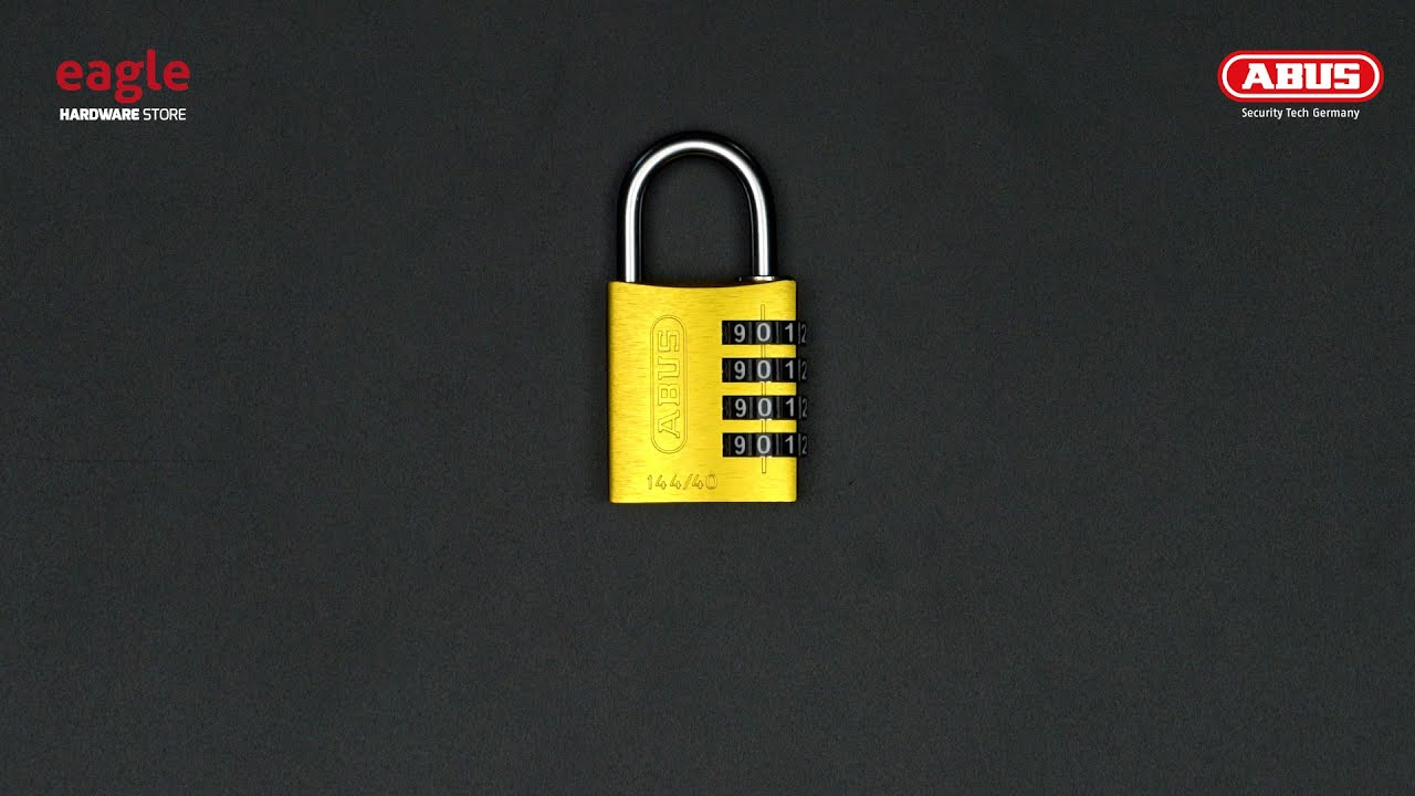 [101] ABUS 144/40 40mm Big Dial Aluminium Combination Padlock with ...