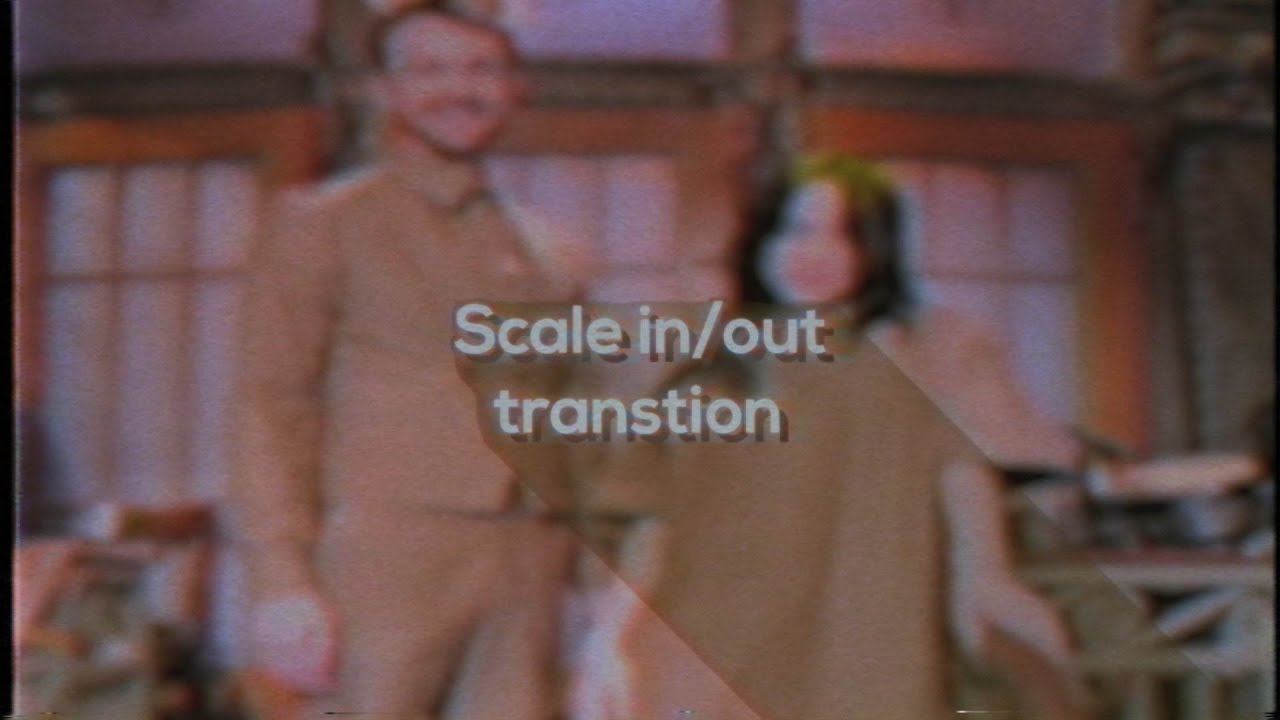 Basic transitions: Scale in/out - YouTube