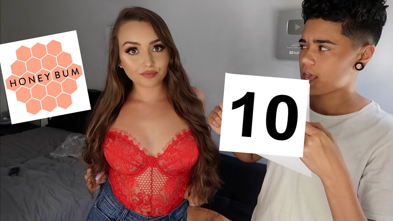 Rating My Girlfriends Honeybum Outfits Youtube