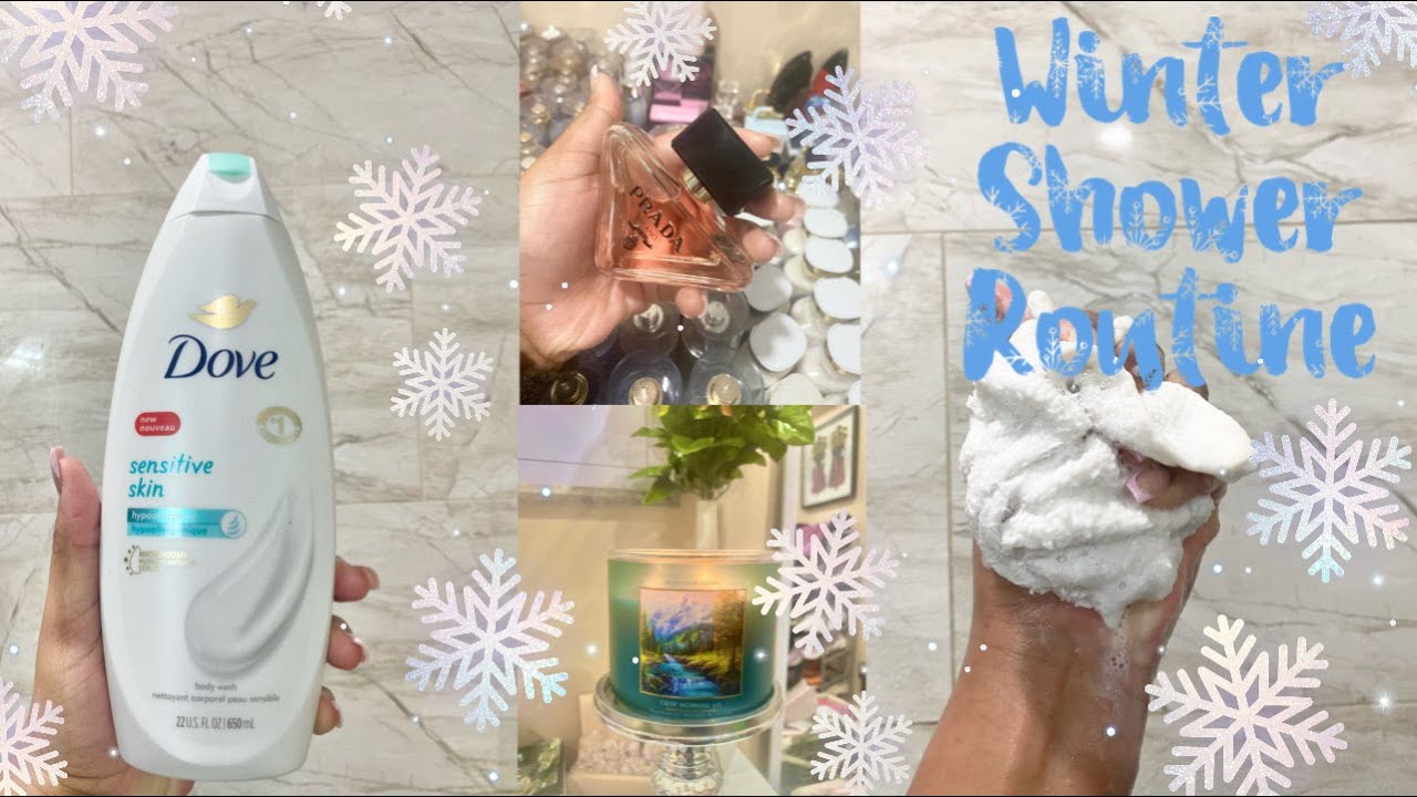MY WINTER SHOWER ROUTINE FOR DRY SKIN - YouTube