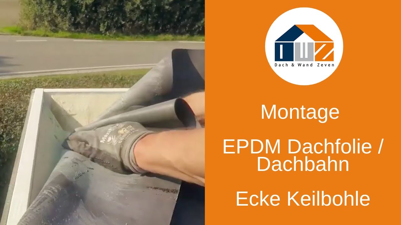 EPDM Eckausbildung Keilbohle – Ecke der Dachfolie richtig abdichten ...