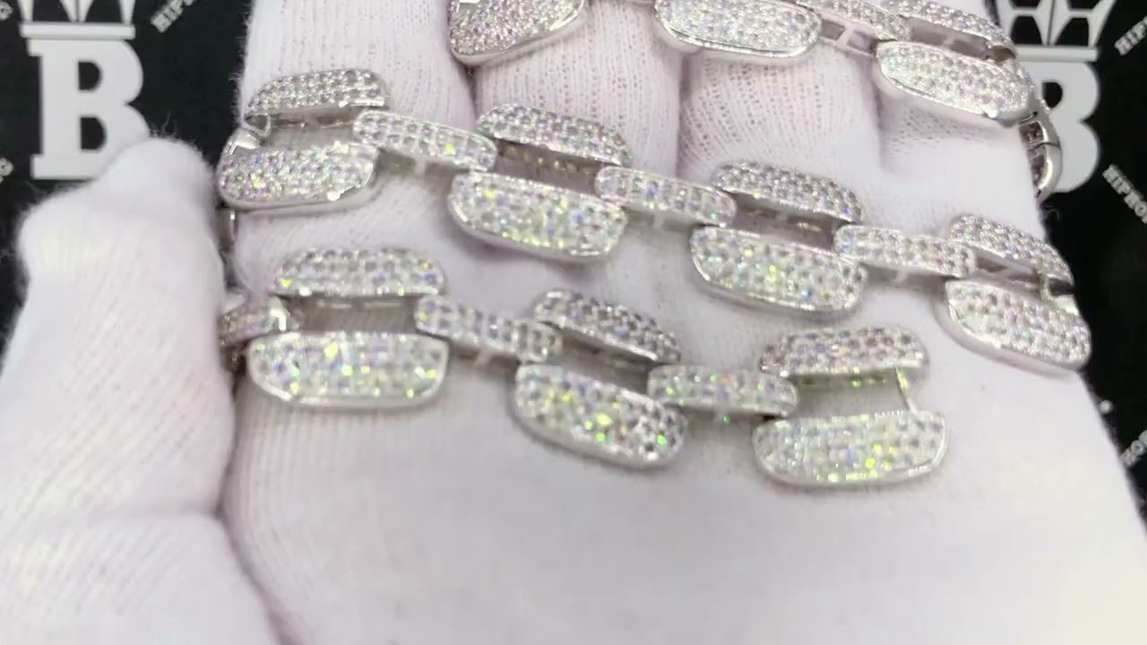 Bar Link Iced Out Bling Bling Chain | Unique Bust Down Necklace - YouTube