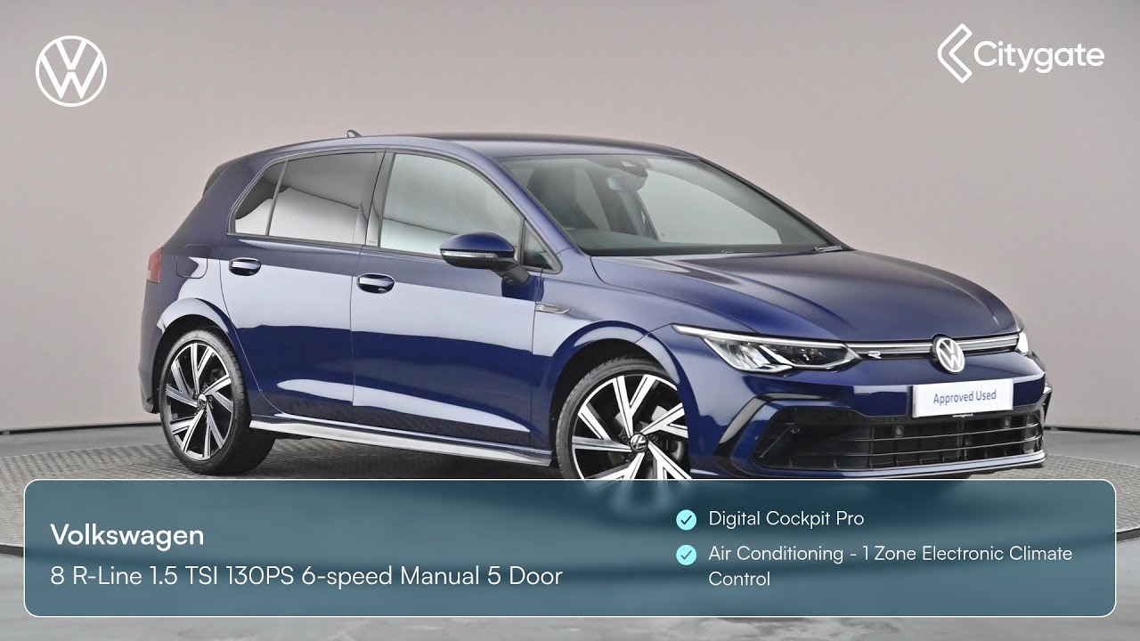 Volkswagen Golf - 8 R-Line 1.5 TSI 130PS 6-speed Manual 5 Door ...