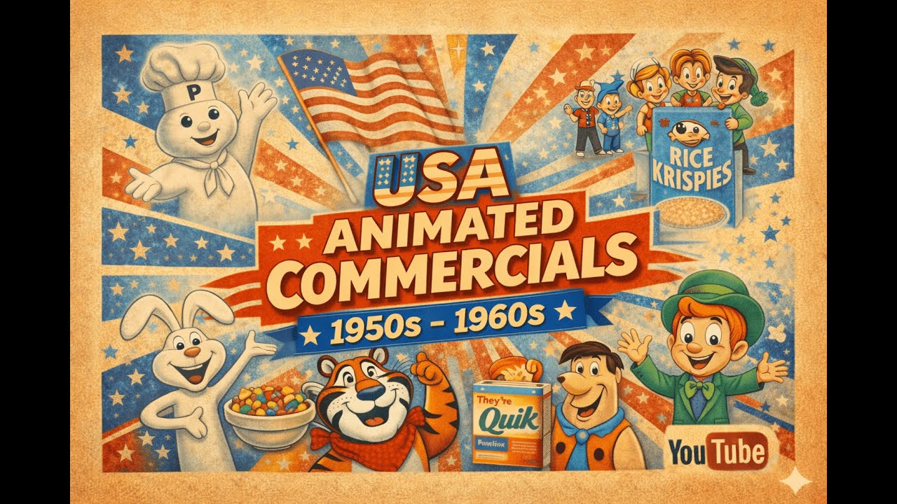 USA Animated Commercials (1950s–1960s) | Vintage Cartoon Ads & Classic ...