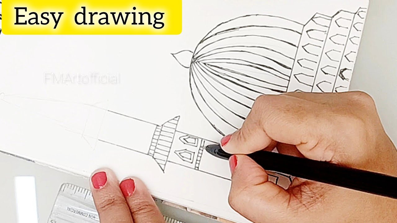 Madina easy drawing tutorial | How to draw Madina step by step ...