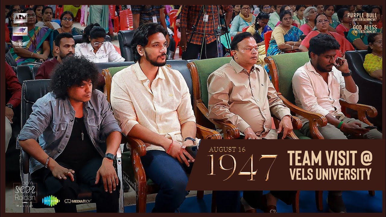 August 16 1947 Team Visit to Vels University | Gautham Karthik | Pugazh ...