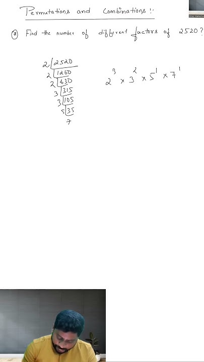 Short Trick to Calculate Different Factors| Permutations and ...