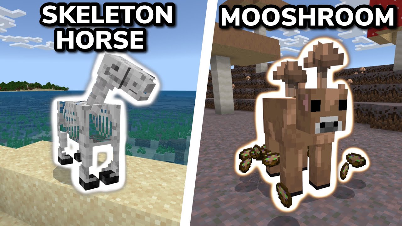 HOW TO FIND 5 RARE MOBS in Minecraft Bedrock (MCPE/Xbox/PS/Switch/PC ...