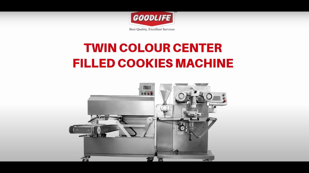 Twin Colour Center Filled Cookies Machine | Goodlife Technologies Pvt ...